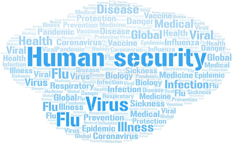 Human Security Word Cloud on White Background Stock Illustration ...