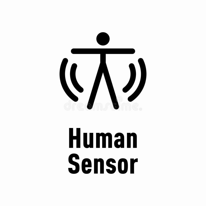 Human Sensor Vector Information Sign Stock Vector - Illustration of ...