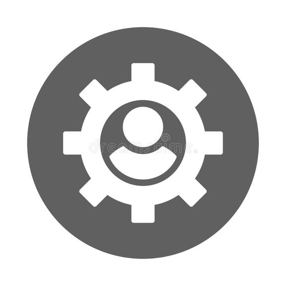 Human, Setting, Settings Icon. Gray Vector Graphics Stock Vector ...