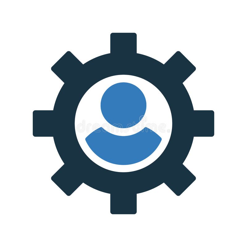 Human, Setting, Settings Icon. Black Vector Graphics Stock Vector ...