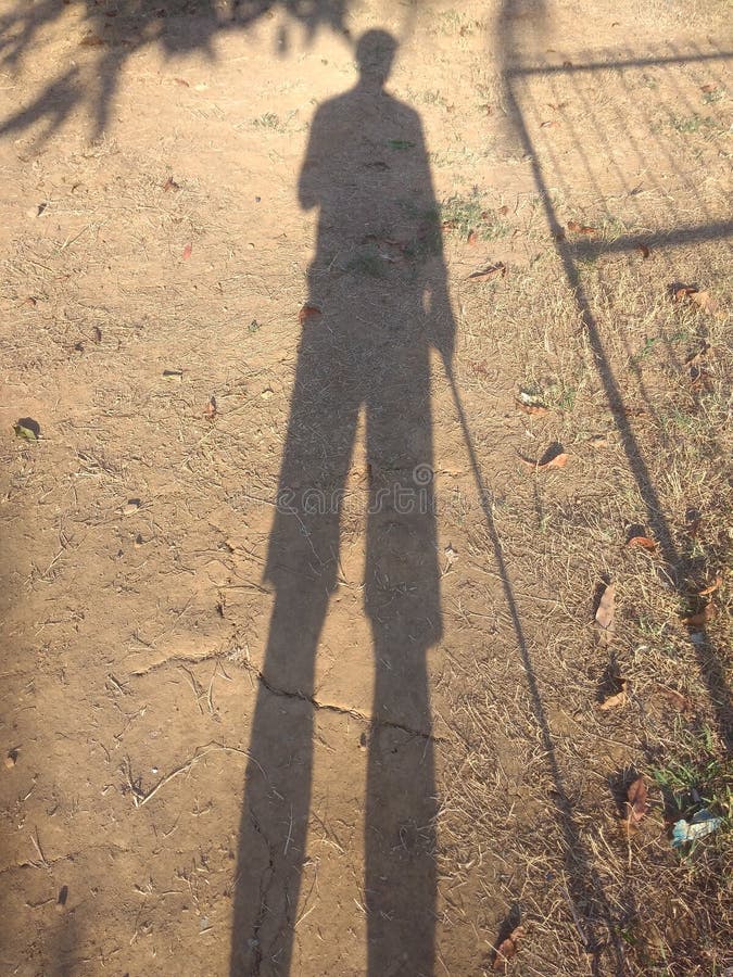 Human Shadow in the Afternoon Stock Photo - Image of afternoon, shadow ...