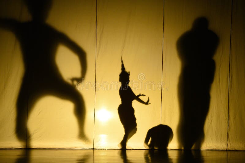 Human Shadow Lift Hand and Two Thumb Up in Water Stock Photo - Image of ...
