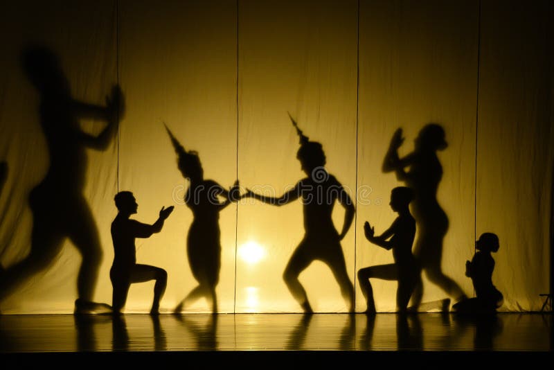 Human shadow show stock image. Image of dancer, carnival - 86663399