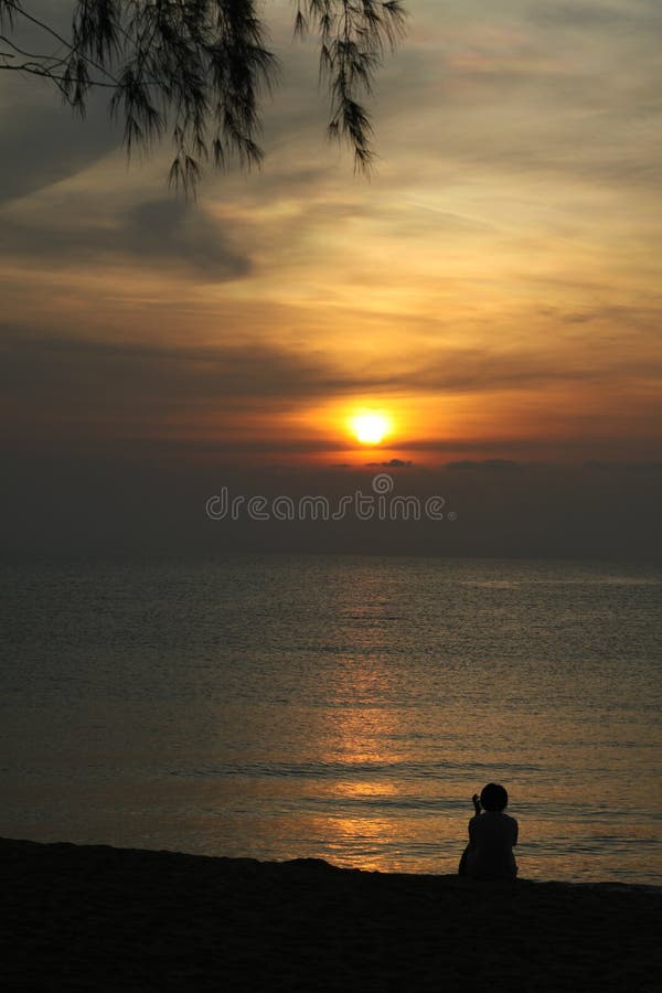 Human shadow and the sun stock image. Image of shore - 89195891