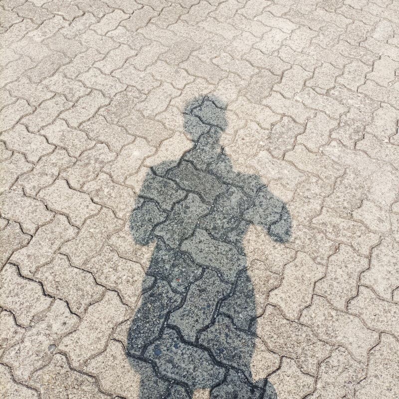 Human Shadows on the Street Floor Stock Photo - Image of sand ...
