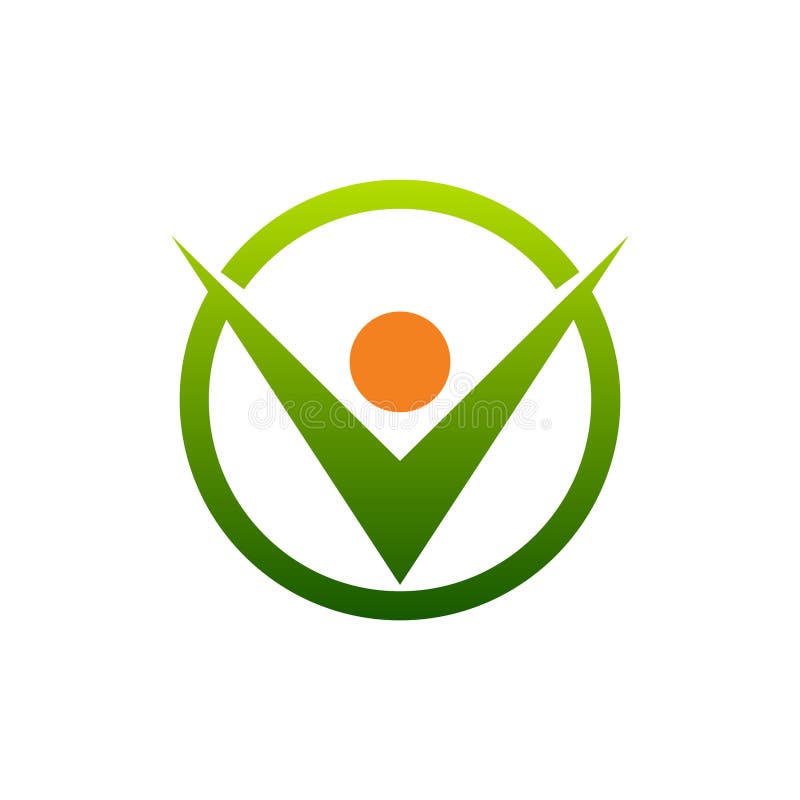 Human Shape Check Mark Vector Logo Template Illustration Design. Vector ...