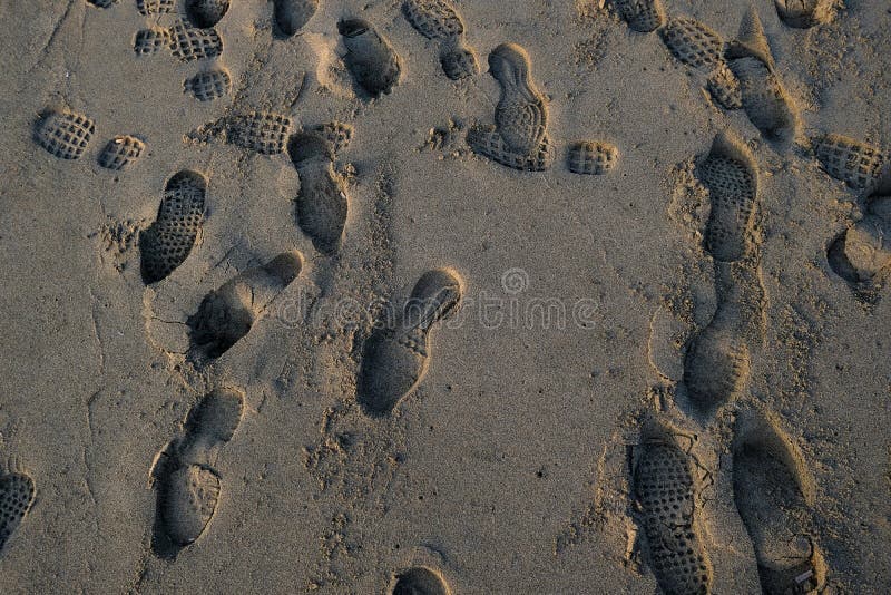 Human Shoes Steps Footprints on Wild Sandy Sea Beach,texture Wallpaper ...