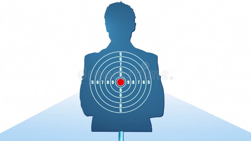 Shooting Target Icon with Glitch Effect Stock Footage - Video of ...