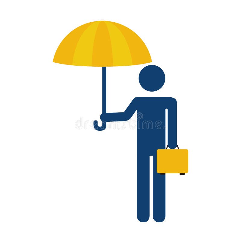 Human Silhouette Insurance Icon Stock Vector - Illustration of human ...