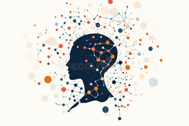 A Human Silhouette is Surrounded by Vibrant Molecules and Diagrams ...