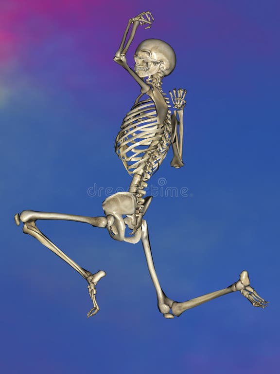 Human skeleton M-SK-POSE stock illustration. Illustration of medical ...
