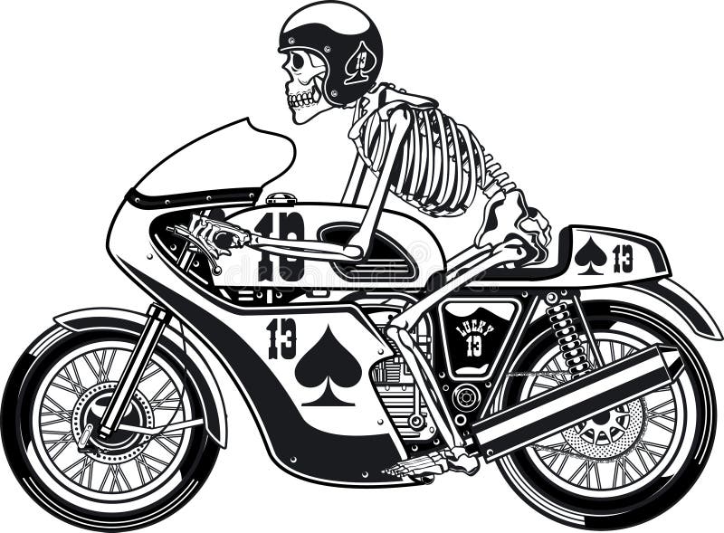 Skeleton Chopper Stock Illustrations – 662 Skeleton Chopper Stock ...