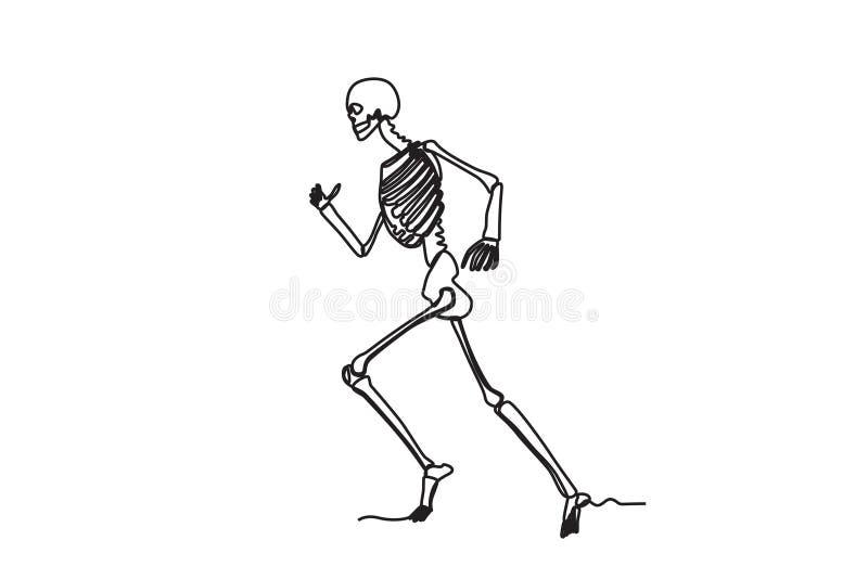 A human skeleton dancing stock vector. Illustration of hand - 289024888