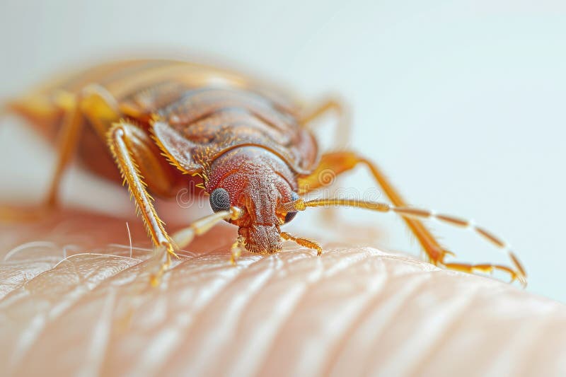 Human Skin Affected by Bed Bug Infestation. Stock Illustration ...