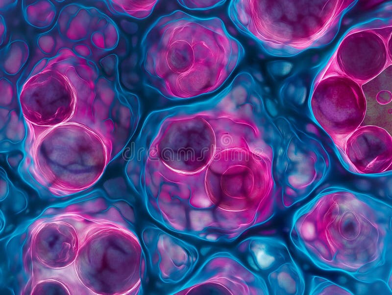 Human Skin Cells Under a Microscope Stock Image - Image of stratified ...