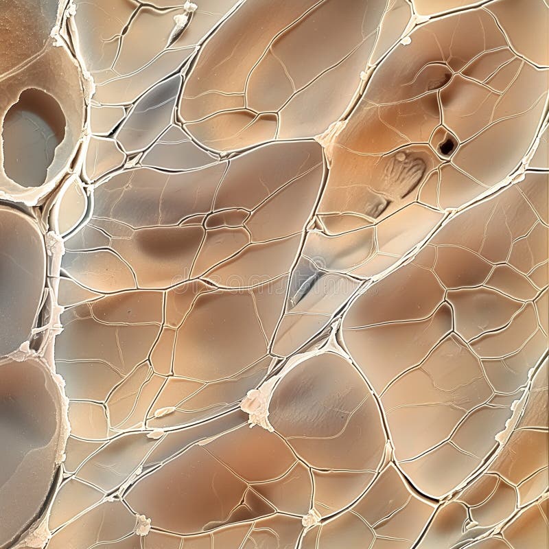 Human Skin Cells Under a Microscope Stock Photo - Image of tissue ...
