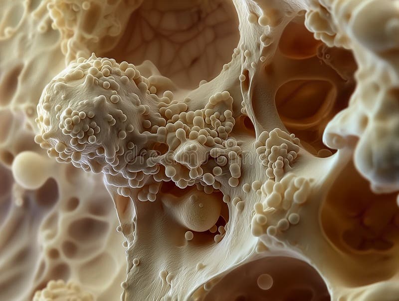 Human Skin Cells Under a Microscope Stock Image - Image of ...