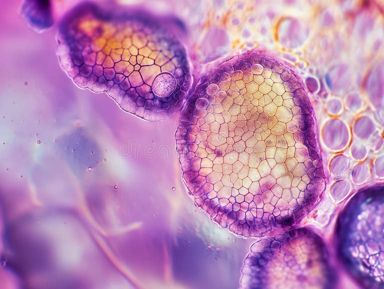 Human Skin Cells Under a Microscope Stock Image - Image of epithelium ...