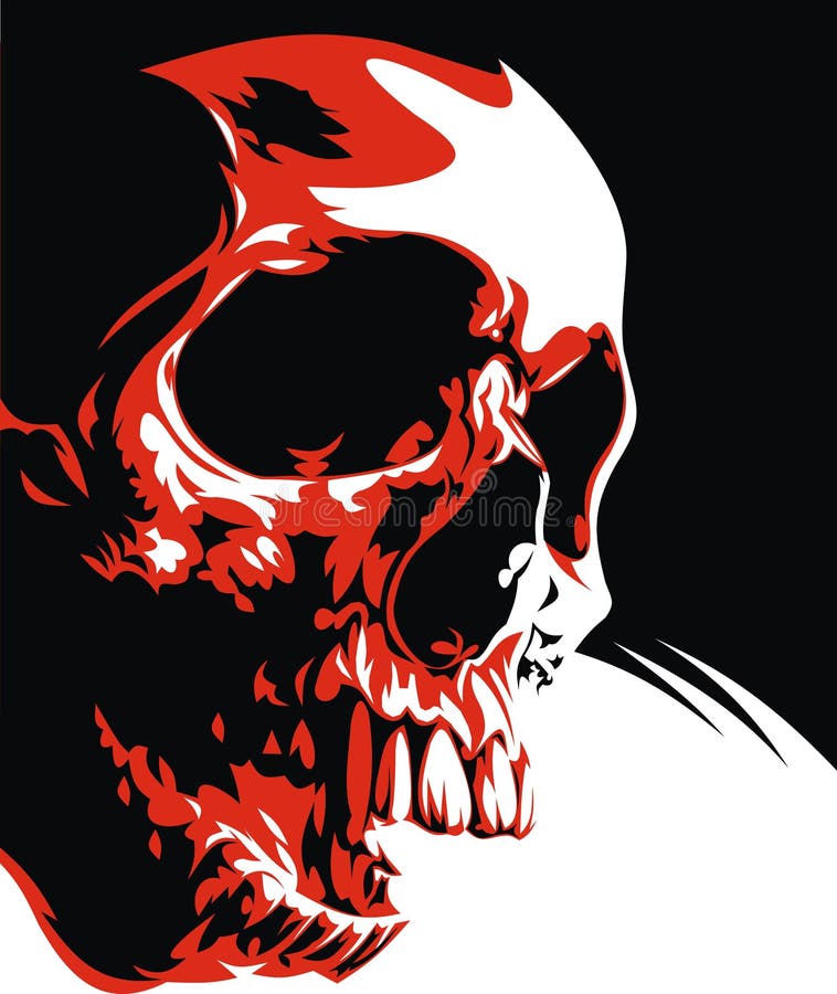 Smiling skull stock vector. Illustration of abstract - 24874750