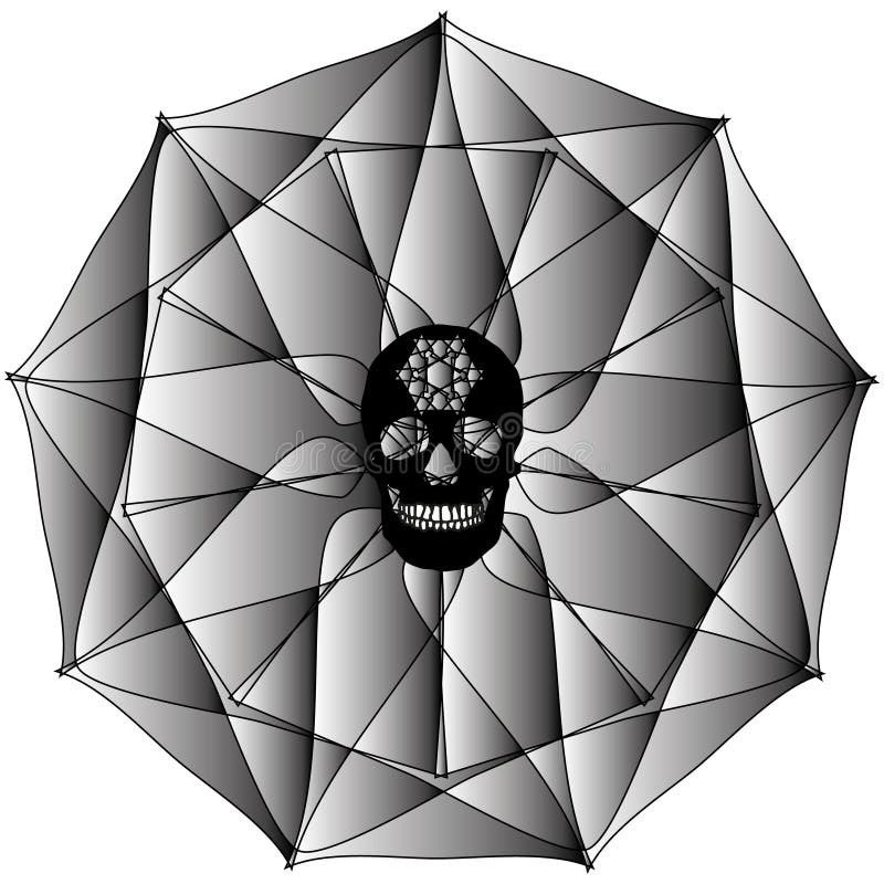 Human Skull Geometry and Design Stock Illustration - Illustration of ...