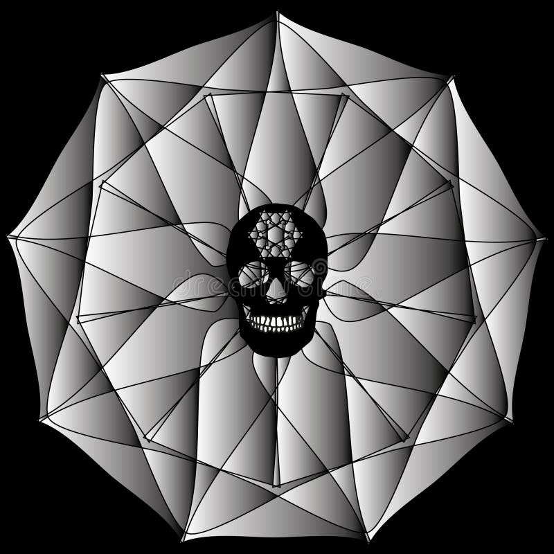 Human Skull Geometry and Design Stock Illustration - Illustration of ...