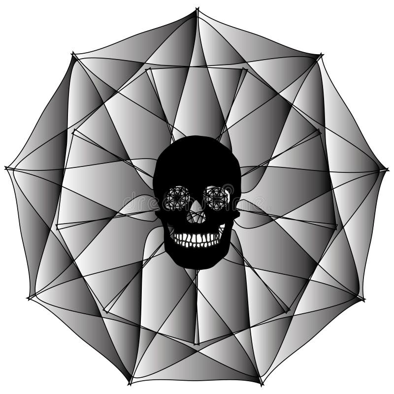 Human Skull Geometry and Design Stock Illustration - Illustration of ...