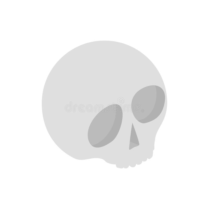 Human Skull Isometric 3d Icon Stock Illustration - Illustration of ...