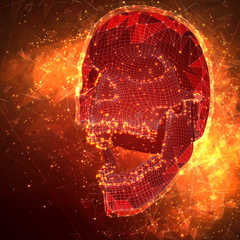 Human Skull. Vector Concept Stock Vector - Illustration of creation ...