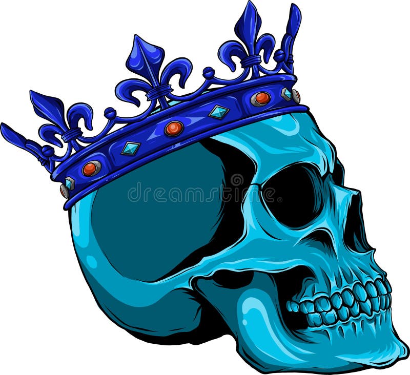 Colored Draw of Human Skull Vector Illustration Design Stock Vector ...