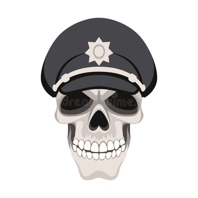 Skull Vector Illustration Flat Style Front Side Stock Vector ...