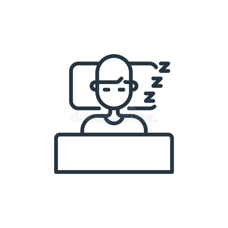 Human Sleeping Time in Bed Isometric Icon Vector Illustration Stock ...