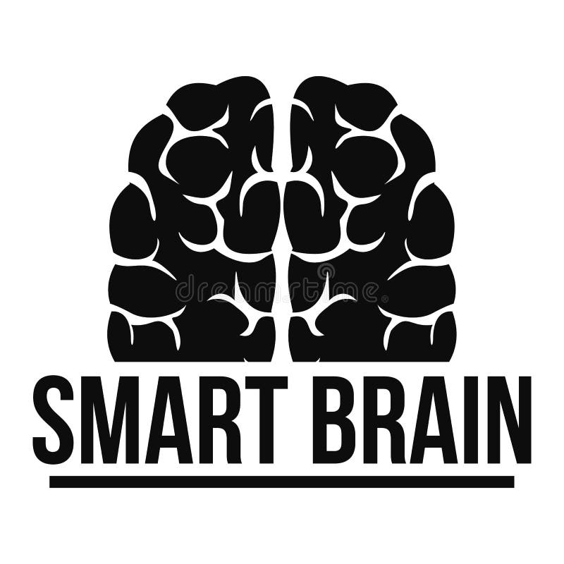 Human Smart Brain Logo Simple Style Stock Vector Illustration Of Graphic Black 127662670
