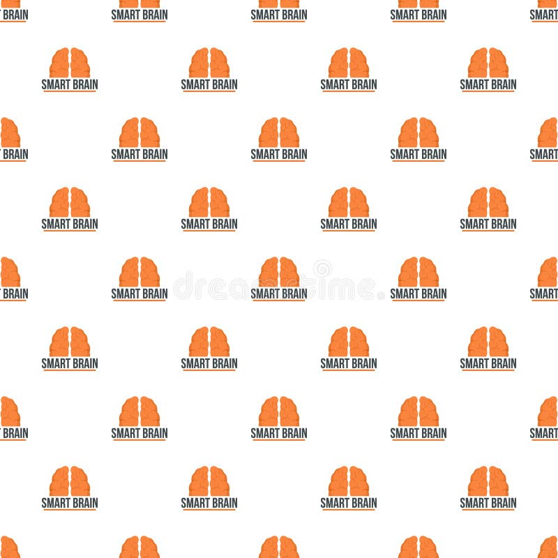 Human Smart Brain Pattern Seamless Vector Stock Vector - Illustration ...