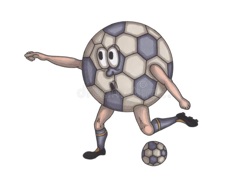 Human soccer ball stock illustration. Illustration of football - 2267912