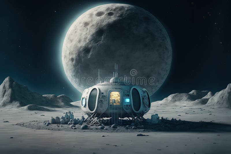 Unknown Planet from Outer Space. Space Nebula. Cosmic Cluster of Stars ...