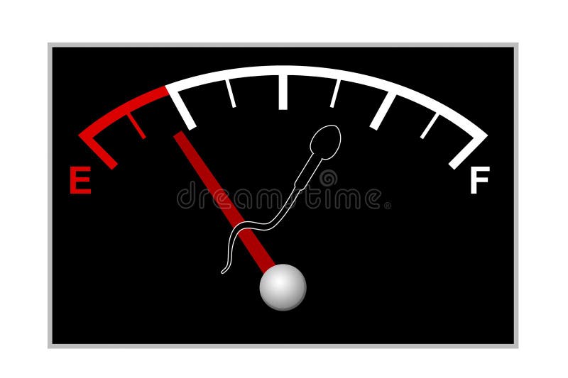 Human Sperm Indicator in Black Meter Scale Stock Illustration ...