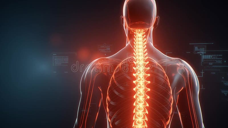 Human Spine Anatomy Highlighted with Advanced Medical Visualization ...