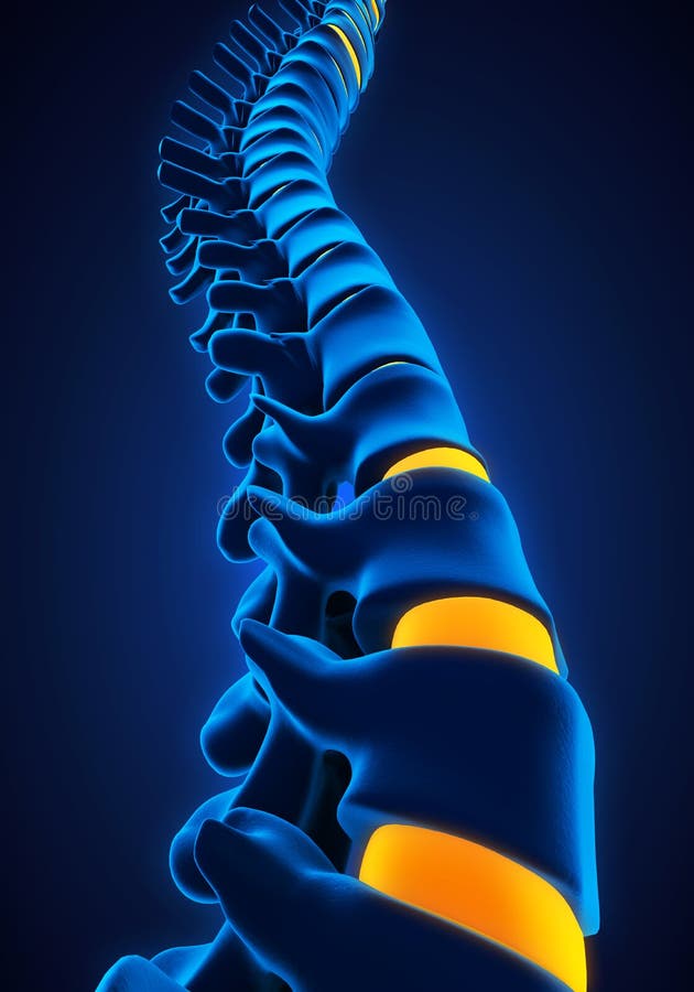 Human Spine. Rainbow Gradient Colored Backbone Stock Vector ...
