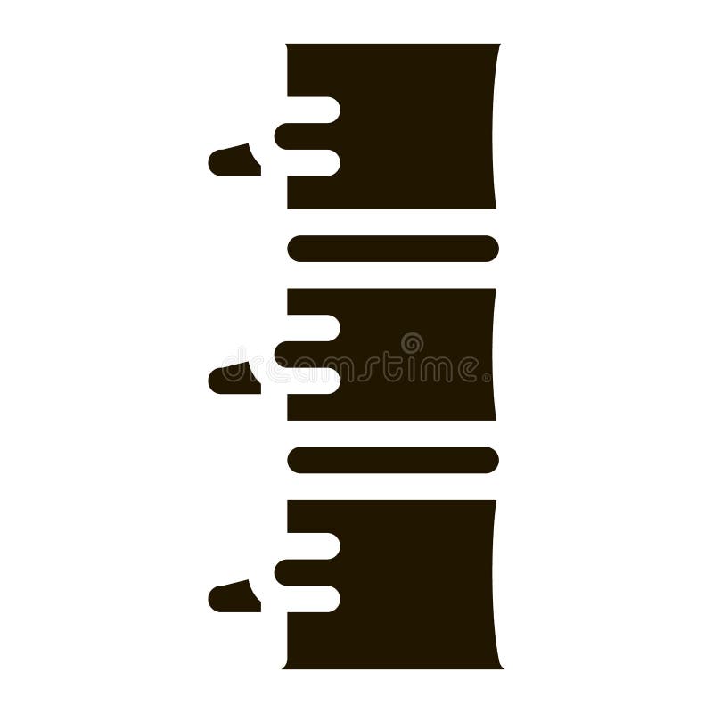Human Spine Icon Vector Glyph Illustration Stock Vector - Illustration ...