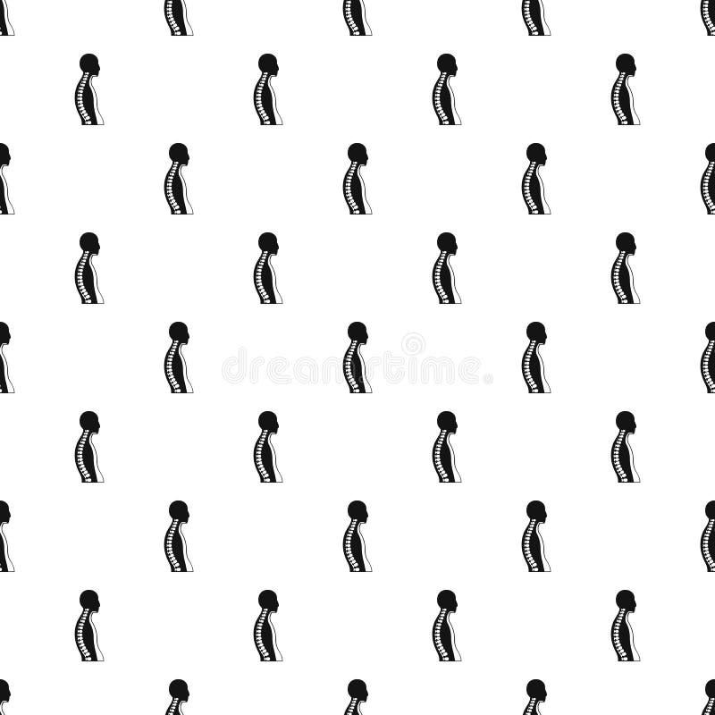 Human spine pattern vector stock vector. Illustration of backbone ...