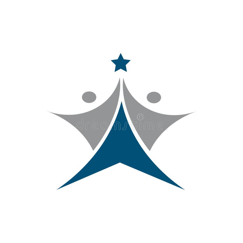 Human Star, Success Illustration Vector Stock Vector - Illustration of ...