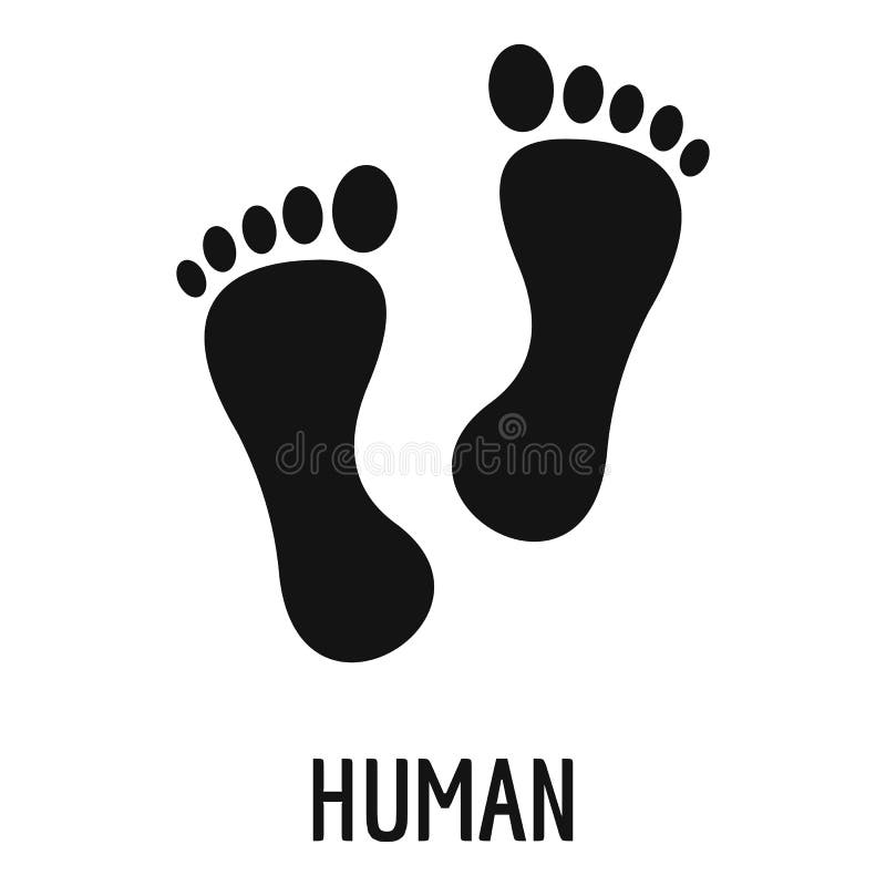 Human Step Icon, Simple Style. Stock Vector - Illustration of foot ...