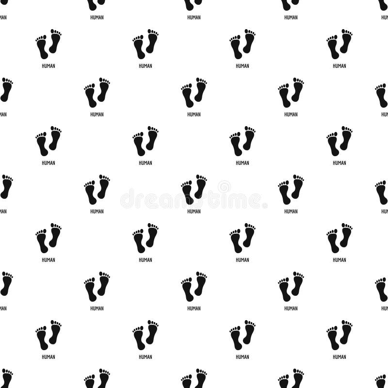 Human Step Pattern Seamless Vector Stock Vector - Illustration of ...