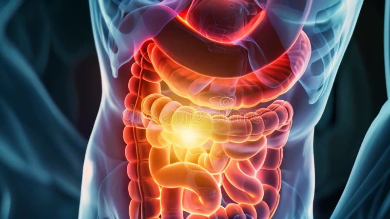 A Human Stomach Illuminated with a Light Source, Showing Internal ... A Human Stomach Illuminated with a Light Source, Showing Internal ...