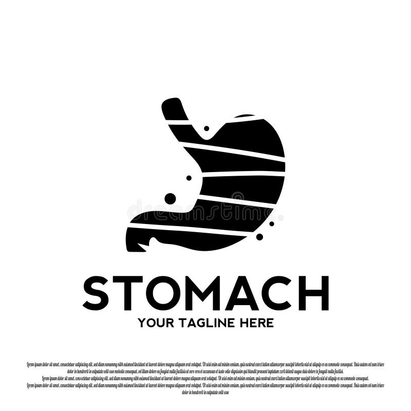 Human Stomach Vector Logo Design Stock Vector - Illustration of ...