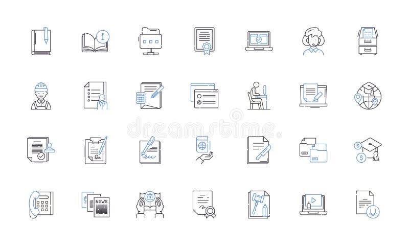 Human Strategy Line Icons Collection. Planning, Tactics, Agility ...