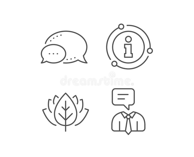 Human Talking Line Icon. Conversation Sign Stock Vector - Illustration ...
