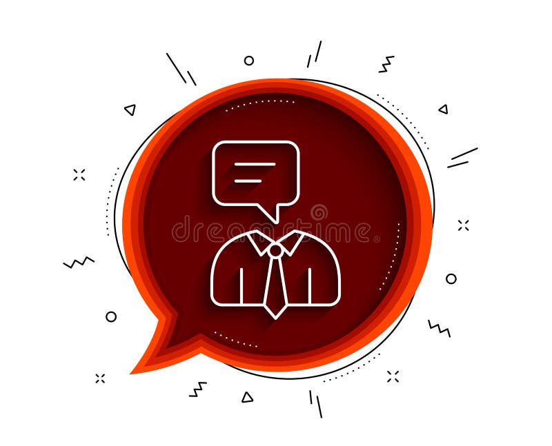 Human Talking Line Icon. Conversation Sign. Vector Stock Vector ...