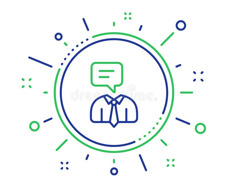 Human Talking Line Icon. Conversation Sign. Vector Stock Vector ...