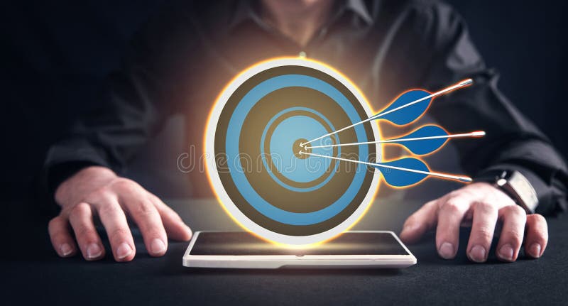 Human eye and target stock image. Image of descriptive - 21565413